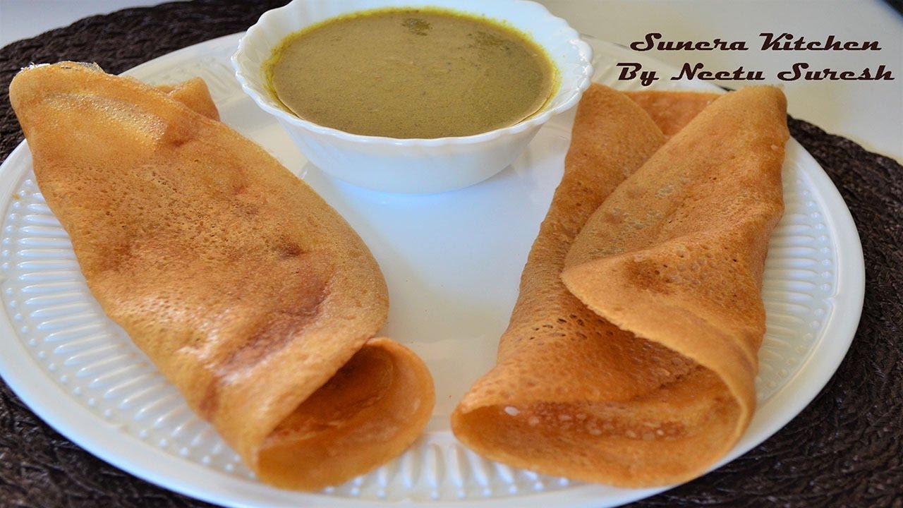 Instant Wheat Dosa | Crispy Atta Dosa | Indian Wheat Pancake - YouTube