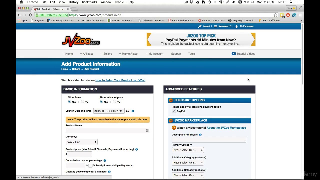 How To Create Your First Affiliate Marketing Info Product : JVZoo - YouTube