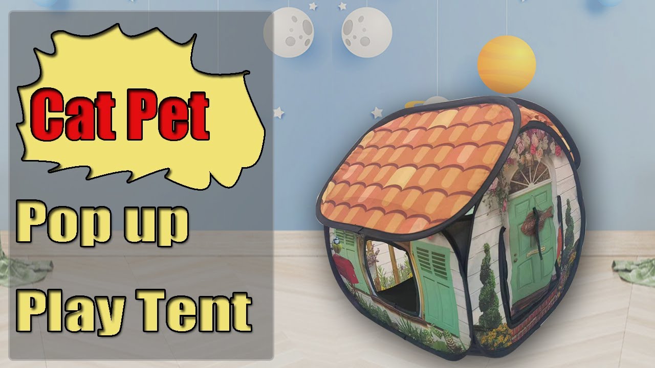 pop up pet tent - YouTube