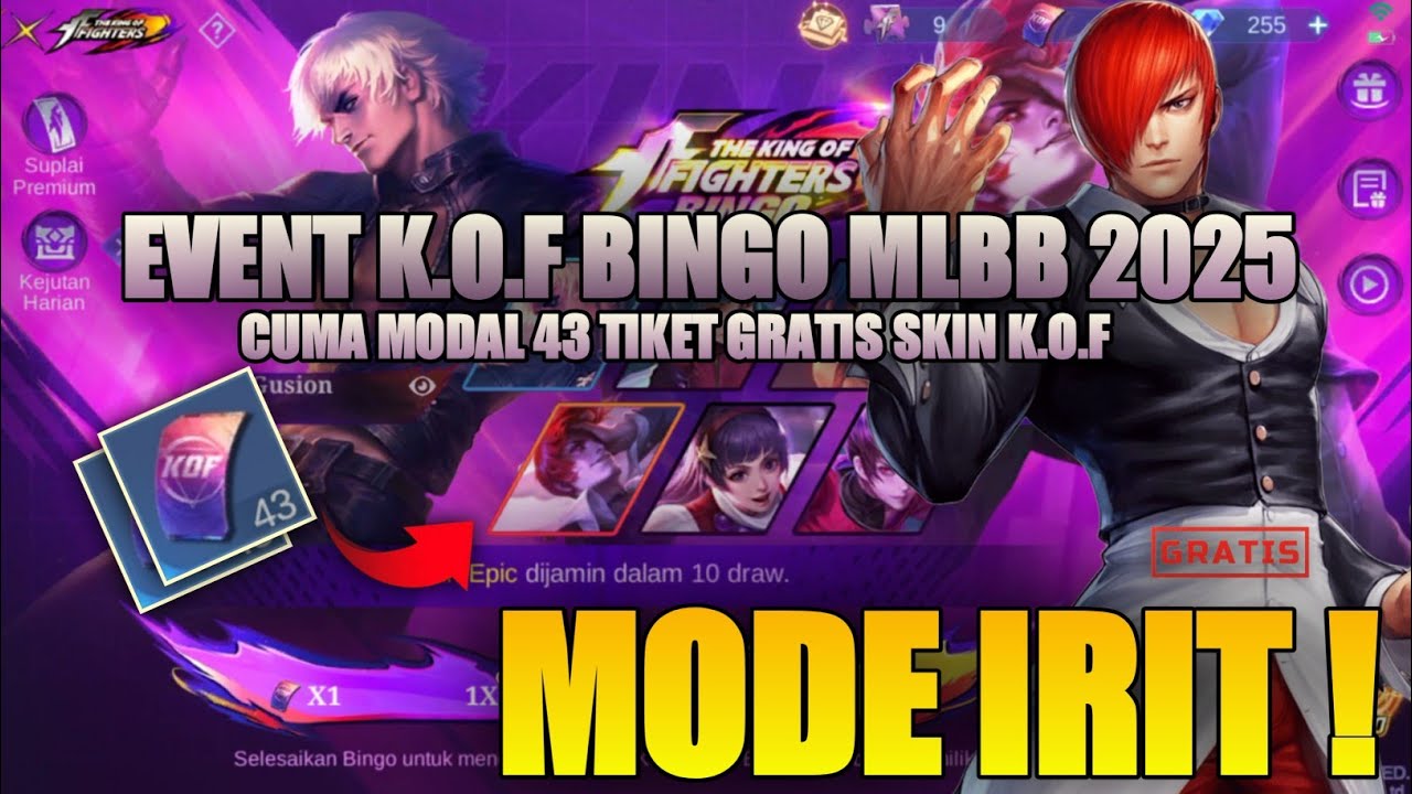 MODE NGIRIT!! CARA DAPAT SKIN KOF MURAH 2025 | 43TIKET GRATIS EVENT KOF ...