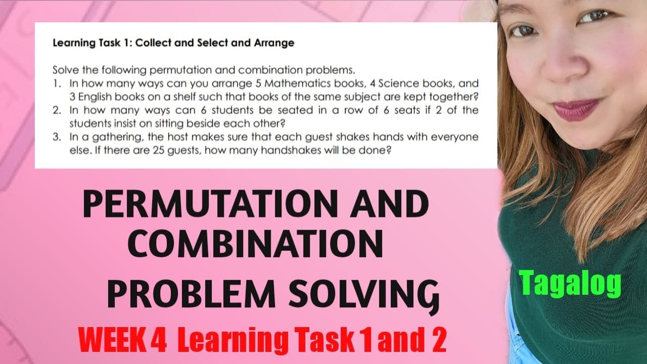 Permutation And Combination Problems Week 3learning Task 1 And 2