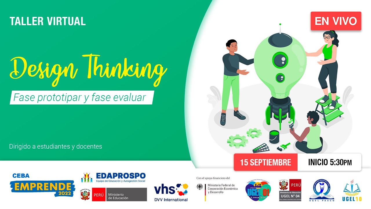 Taller: Design Thinking - Fase prototipar y fase evaluar - YouTube