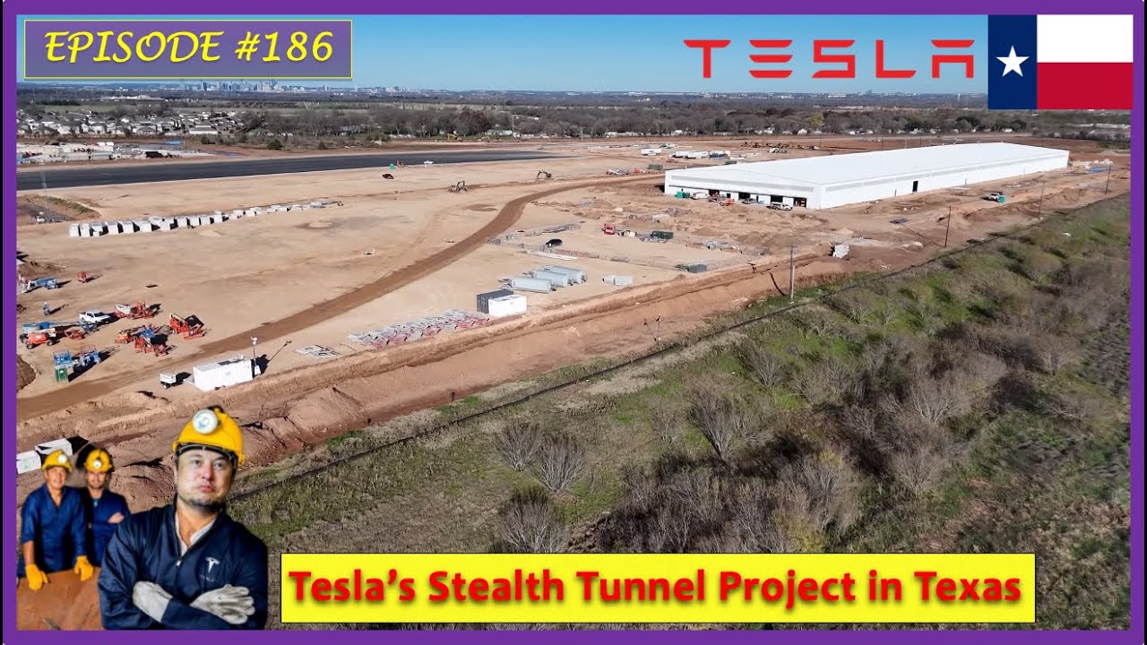 Tesla's Stealth Tunnel Project Begins Construction in Texas 😁 👍🏼 🚇 🏗️ 👷 ...