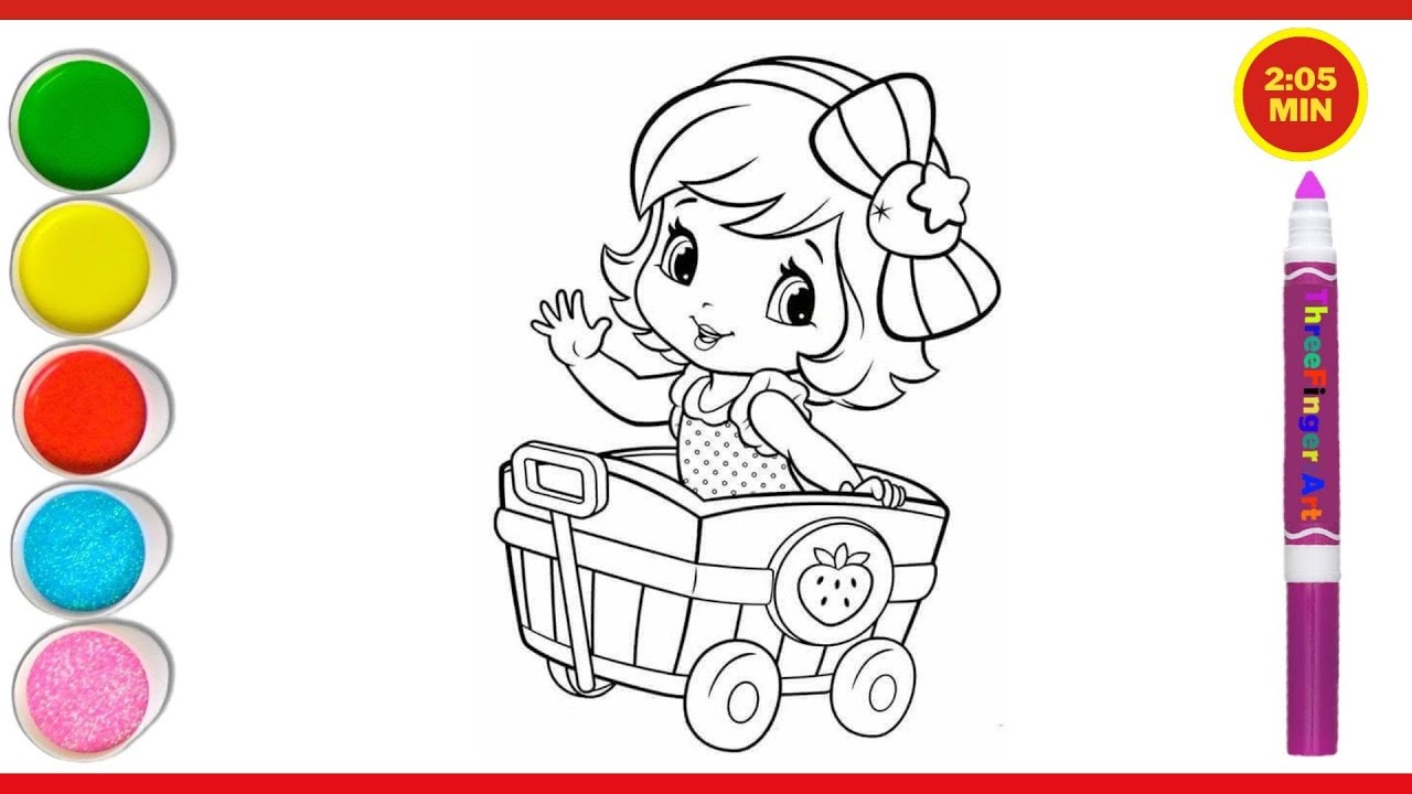 How To Draw Baby girl Step By Step For Kids,Toddlers | How To Draw ...