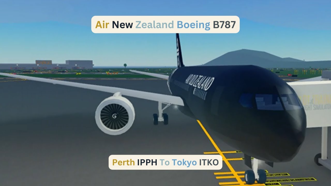 Short Flight Air New Zealand Boeing B787 Perth IPPH To Tokyo ITKO - YouTube