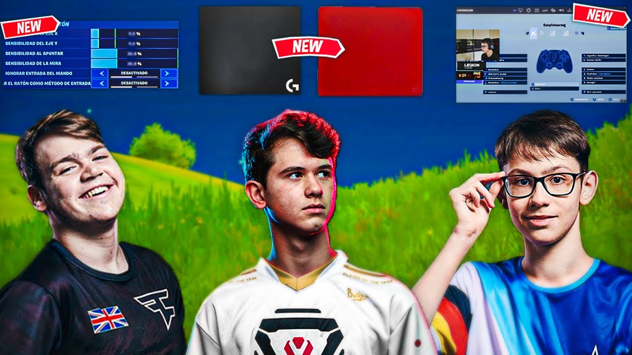 Mongraal NEW SENS Letshe NEW Controller Settings & Bugha NEW MOUSEPAD ...