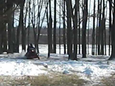 1994 mach z 780 snowmobile ride - YouTube
