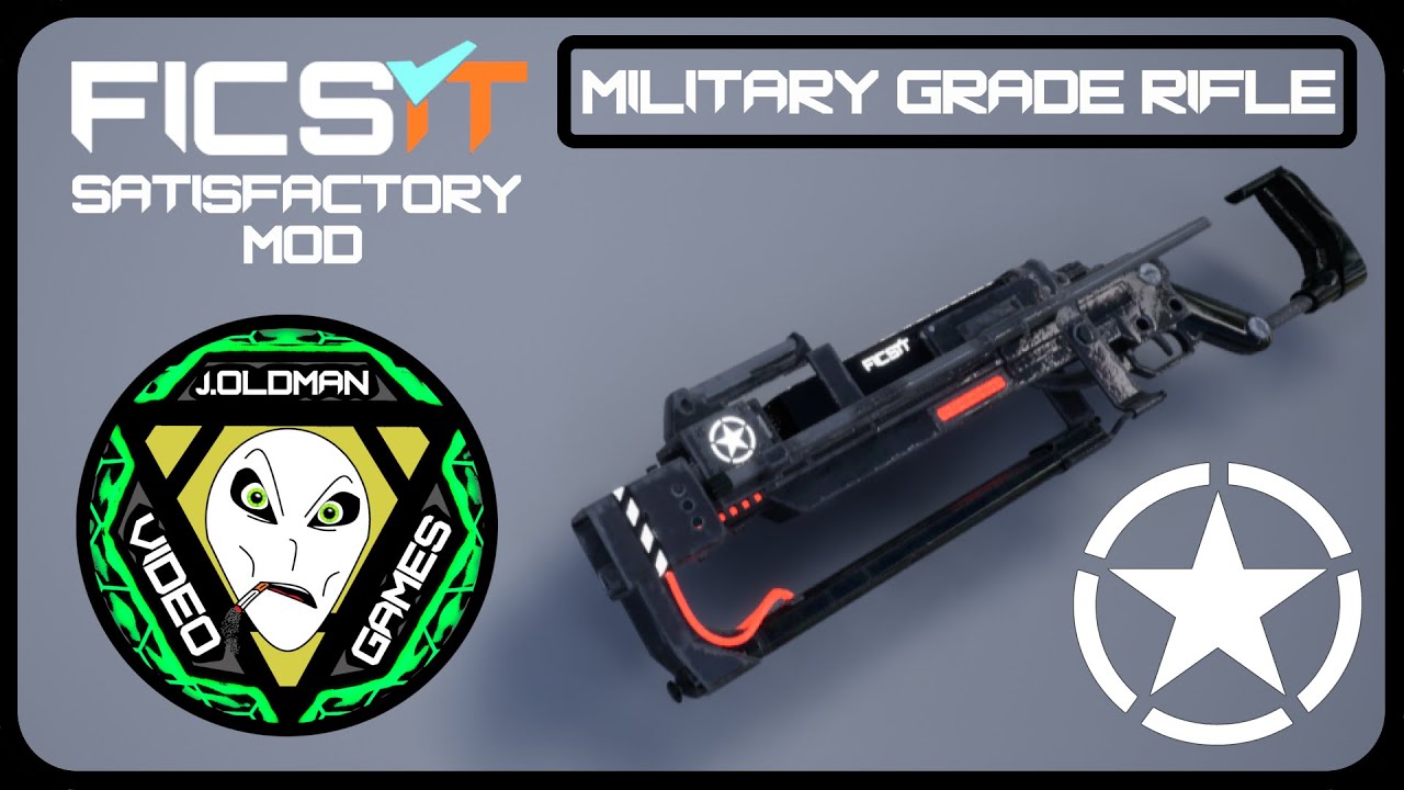 Satisfactory Mod: Military Grade Rifle!!! - YouTube