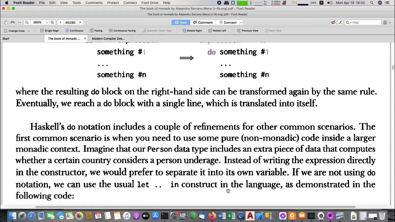 2.1.1-The Book Of Monad. Haskell Programming. do Notation.كتاب الموناد برمجة هاسكل. - YouTube