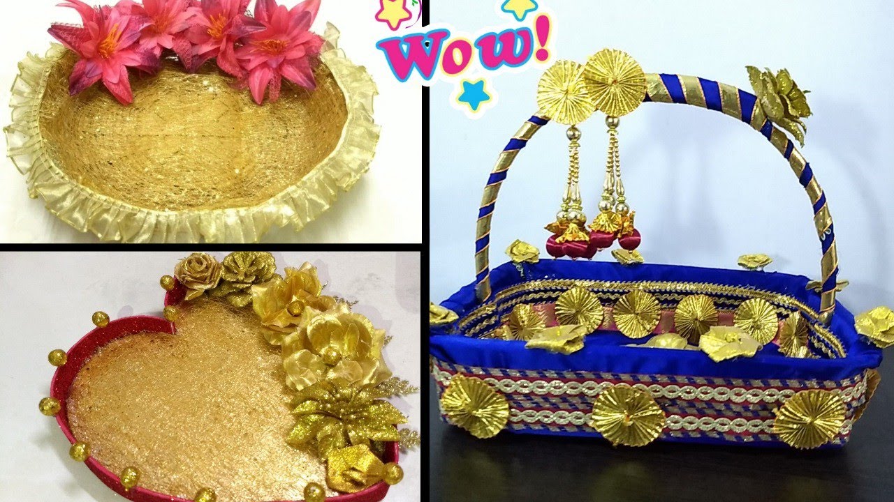 3 Wedding Tray decoration | decorative tray making | chhab decoration ...