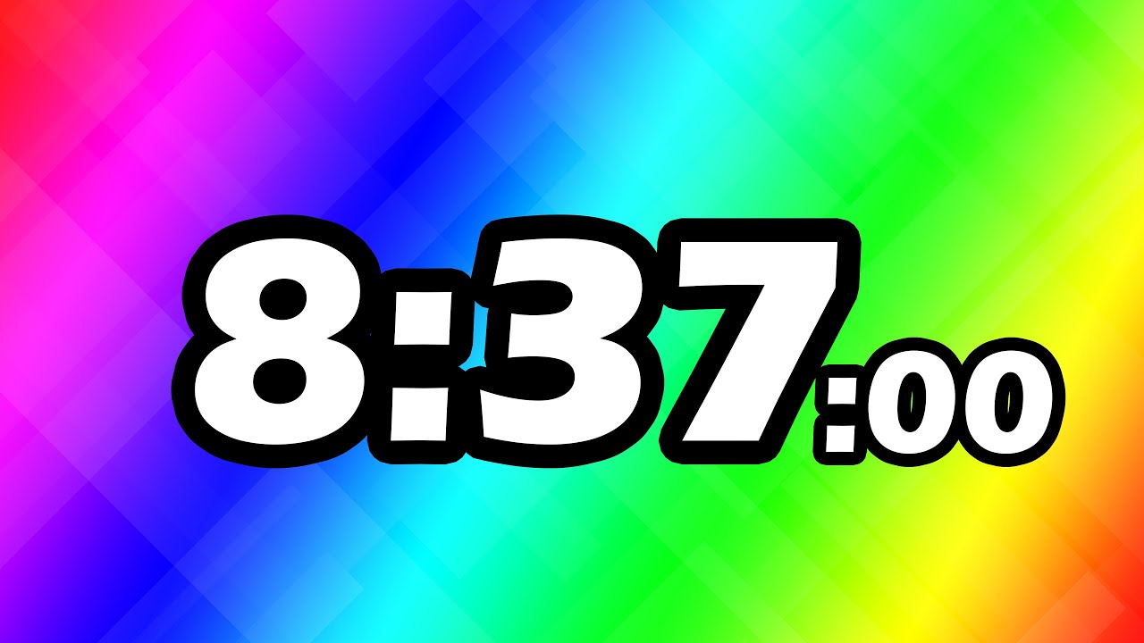 8 Minutes and 37 Second TIMER Countdown - YouTube