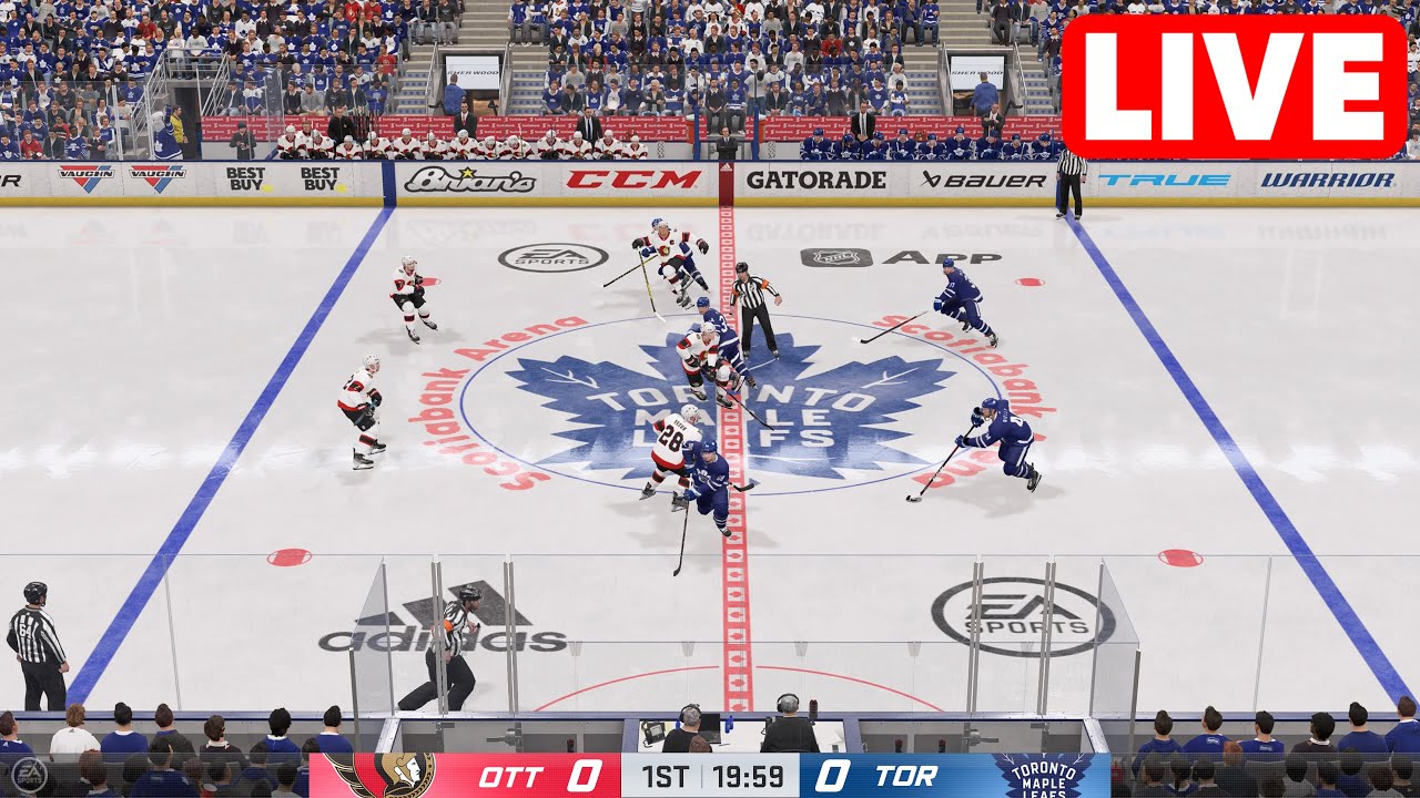 NHL LIVE🔴 Ottawa Senators vs Toronto Maple Leafs - 15th October 2022 ...