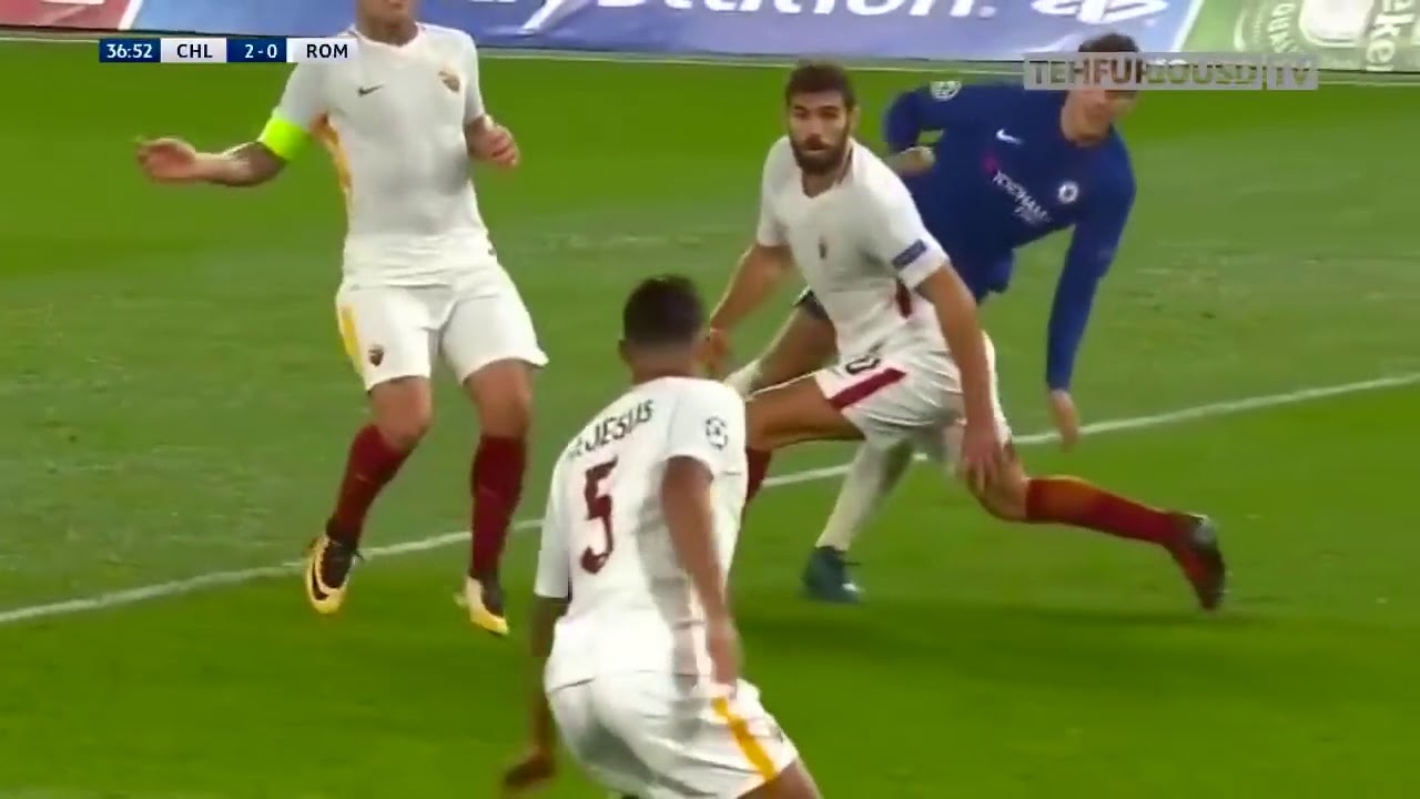 Chelsea vs AS Roma 3-3 All Goals and Highlights with English Commentary ...