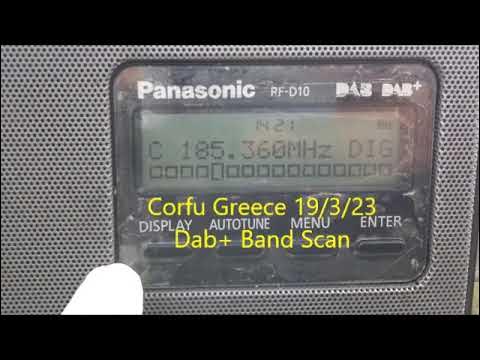 Dab+ band Scan 19/3/23 Corfu Greece (142 radios) - YouTube