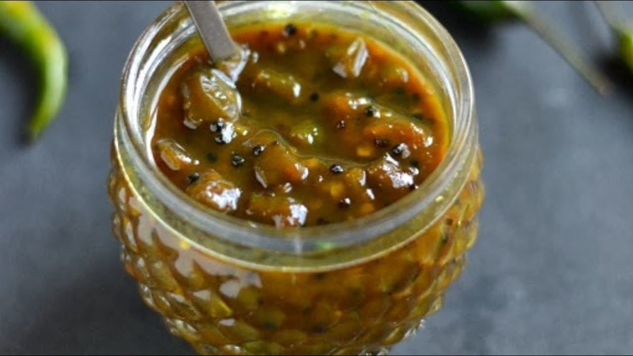 Puli milagai recipe in Tamil/milagai oorukai/green chilli tamarind ...