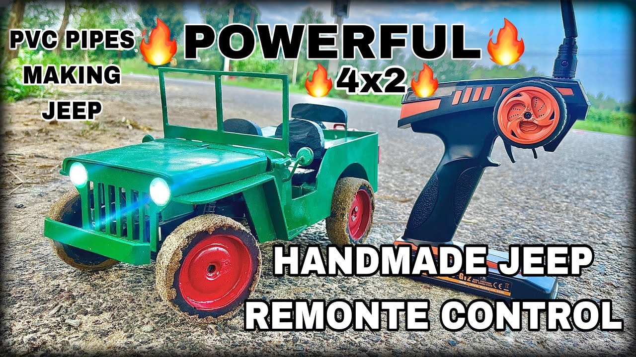 MINI REMOTE CONTROL JEEP | HANDMADE POWERFUL MINI JEEP | HOW TO MAKE ...