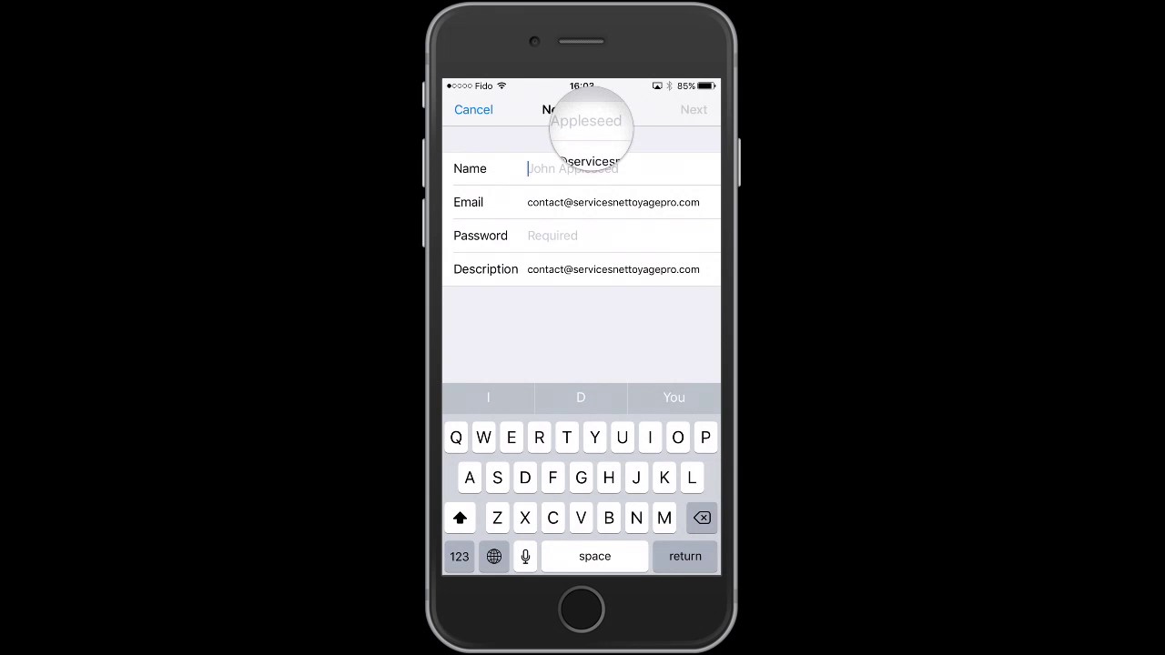 How to iPhone email client configuration on mail.hostedemail.com by ...