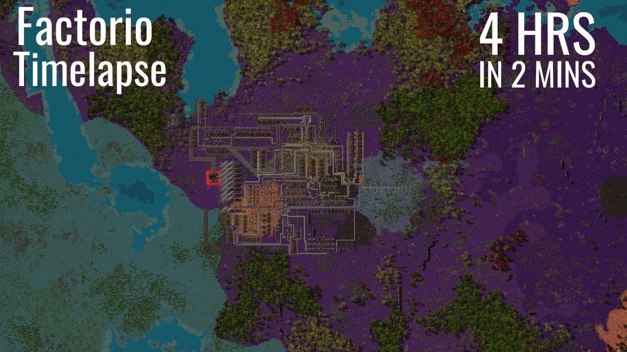 Factorio Timelapse - Alien Wasteland | 4K - YouTube