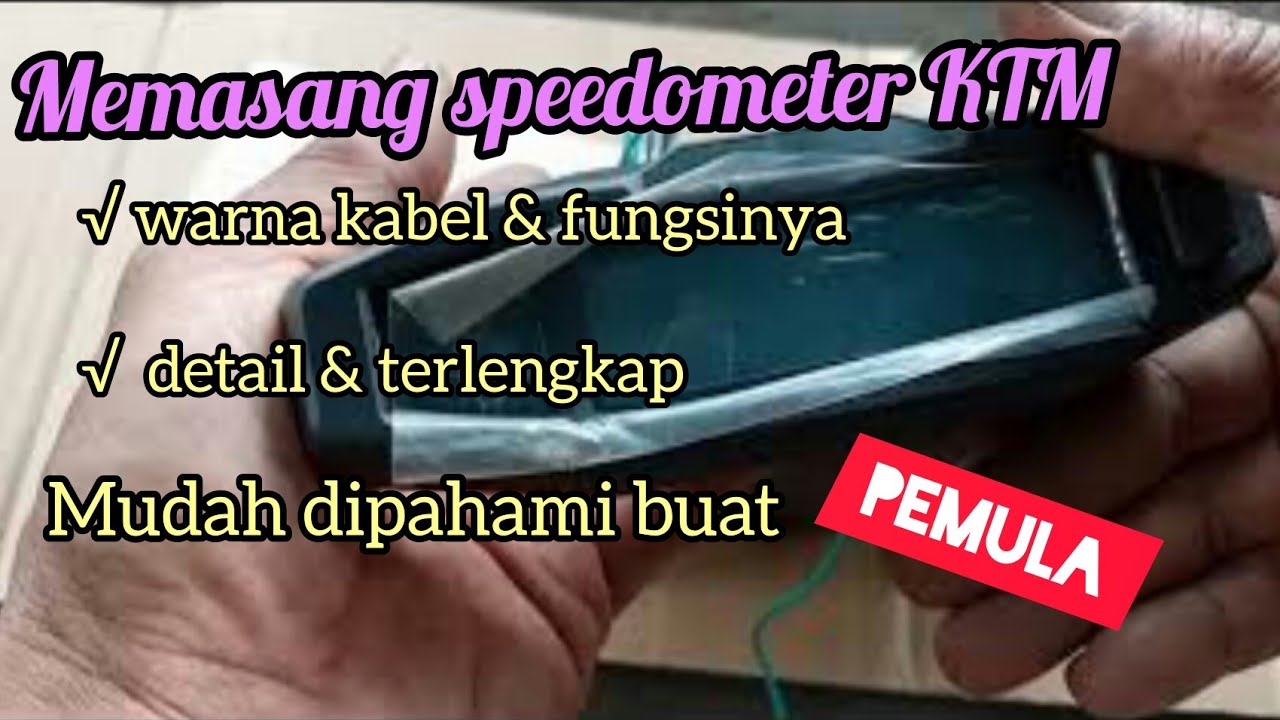 cara memasang speedometer ktm - YouTube