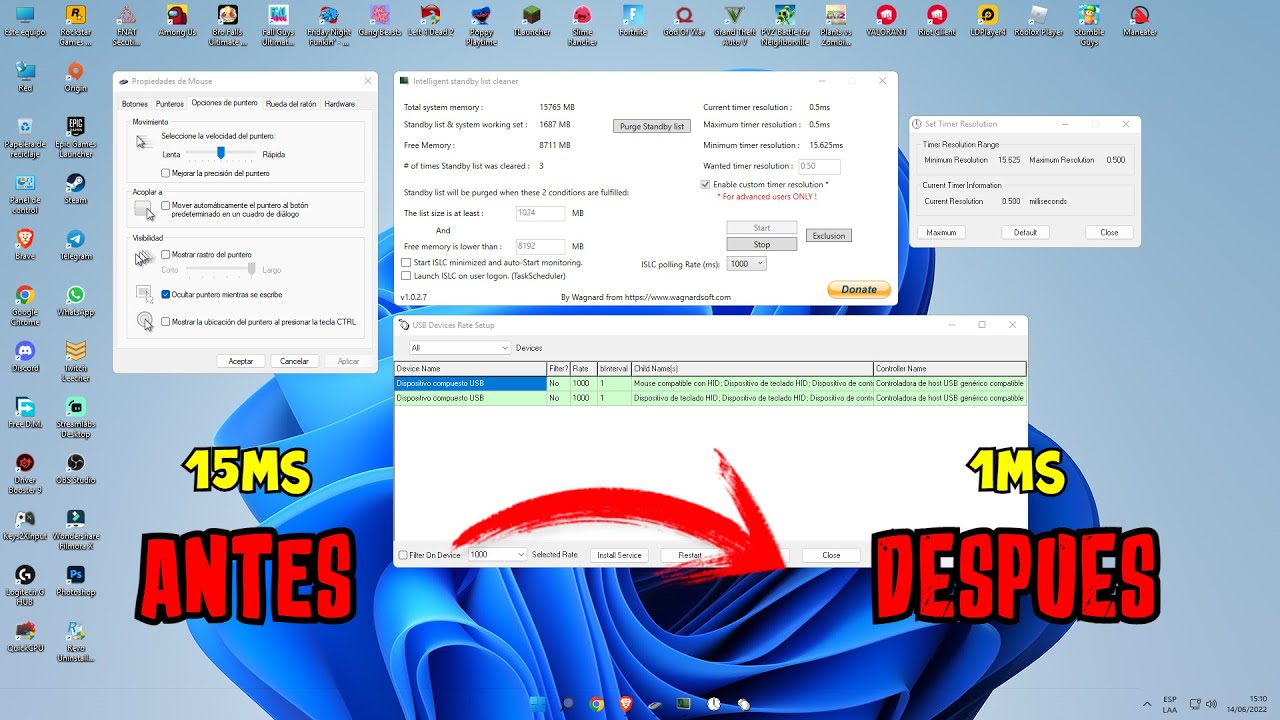 Como QUITAR el INPUT LAG en todos los JUEGOS -⚡Input Lag - (Mouse ...