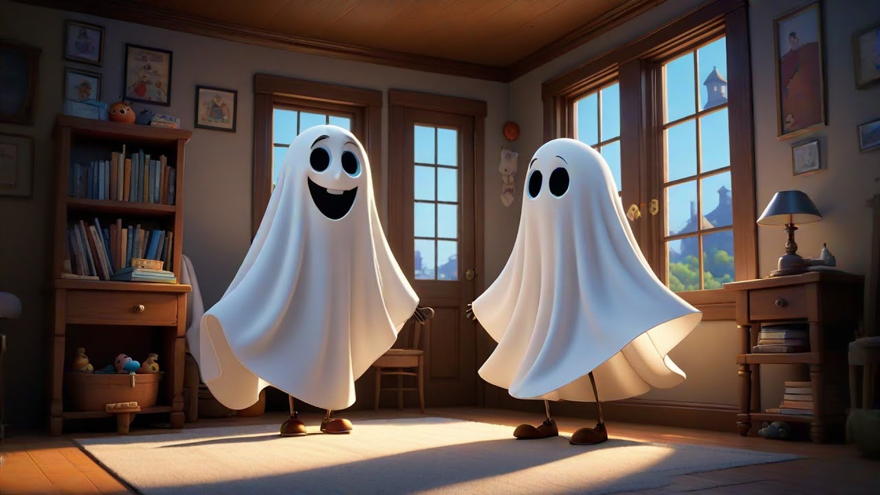 Five Little Ghosts Go Boo Boo Boo | Fun Halloween Nursery Rhyme | Kids ...