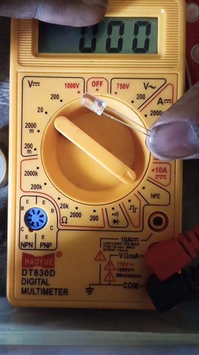 How to check led using multimeter .... - YouTube