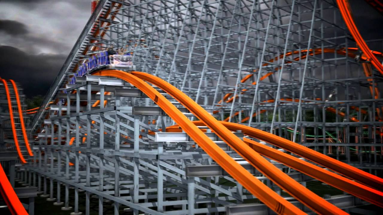 Wicked Cyclone concept video and POV - opening at Six Flags New England ...