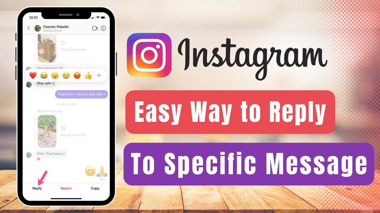 How to Reply to a Specific Message on Instagram - YouTube