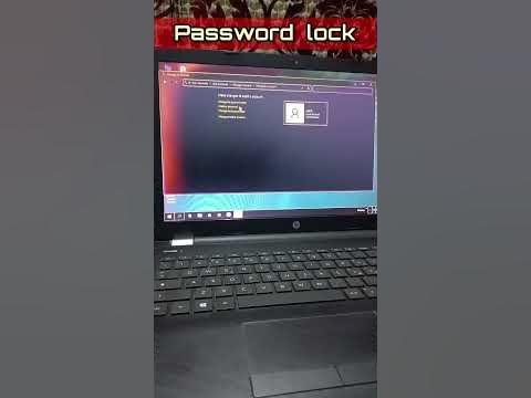 Lock your pc with password | Password lock | basic computer - YouTube