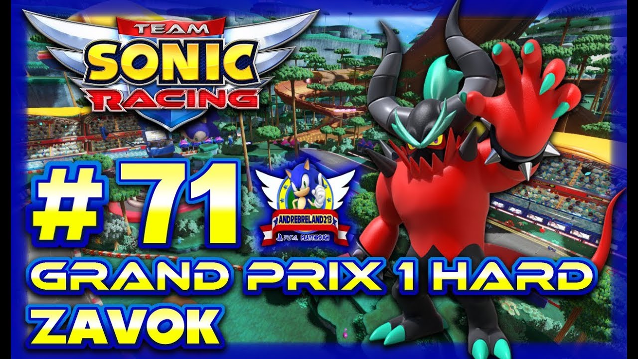Team Sonic Racing PS4 (1080p) - Grand Prix 1 Hard with Zavok - YouTube