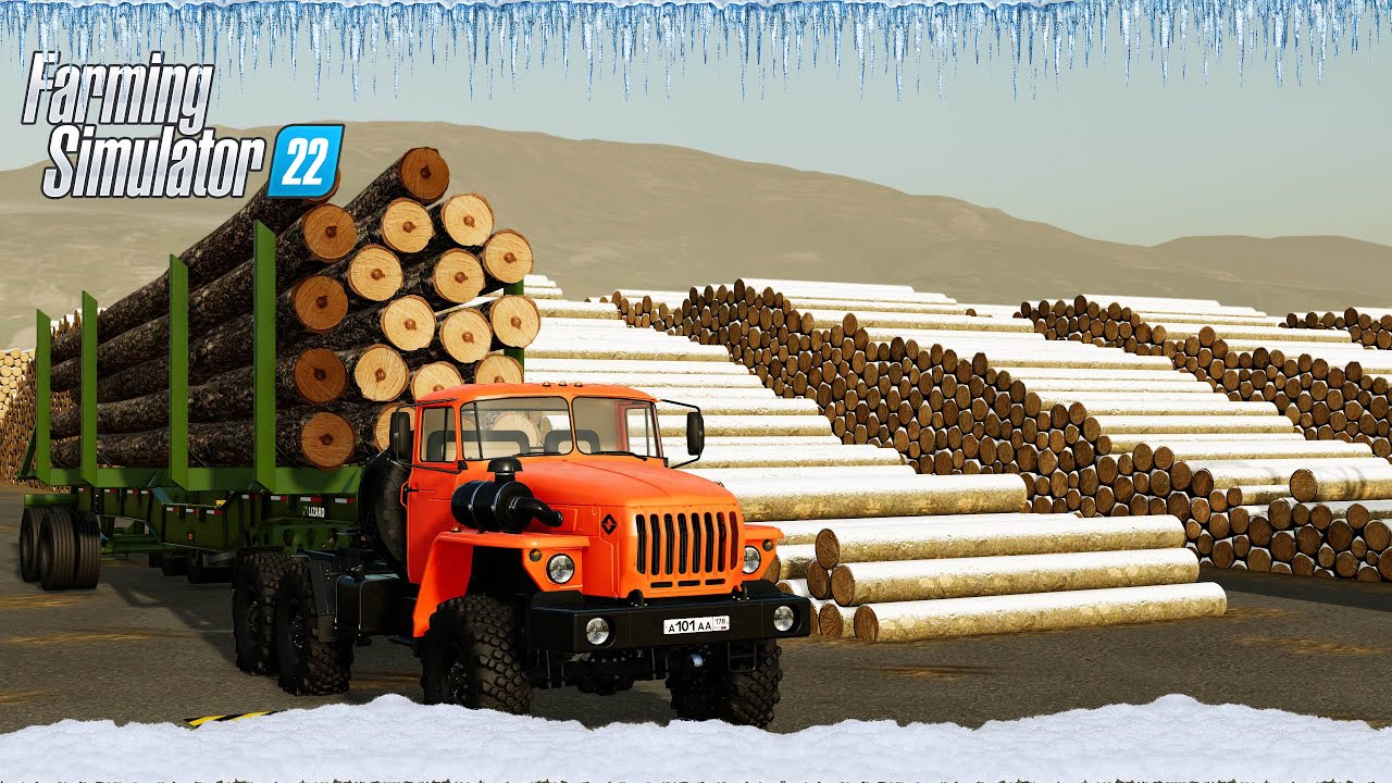 FS22 NORDGRAD MAP. ЗАНИМАЕМСЯ ЗИМОЙ ЛЕСОМ - YouTube