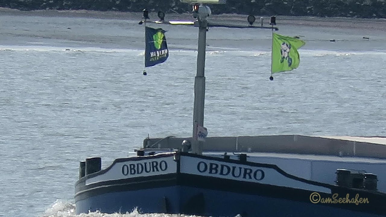 GMS OBDURO PF8952 MMSI 244660809 Emden riverbarge inland cargo ship ...