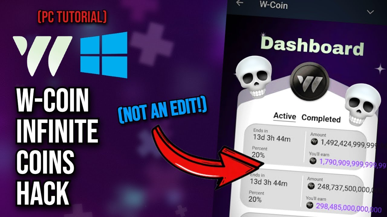 W-Coin Infinite Coins Hack Script - PC (Windows) Tutorial - YouTube
