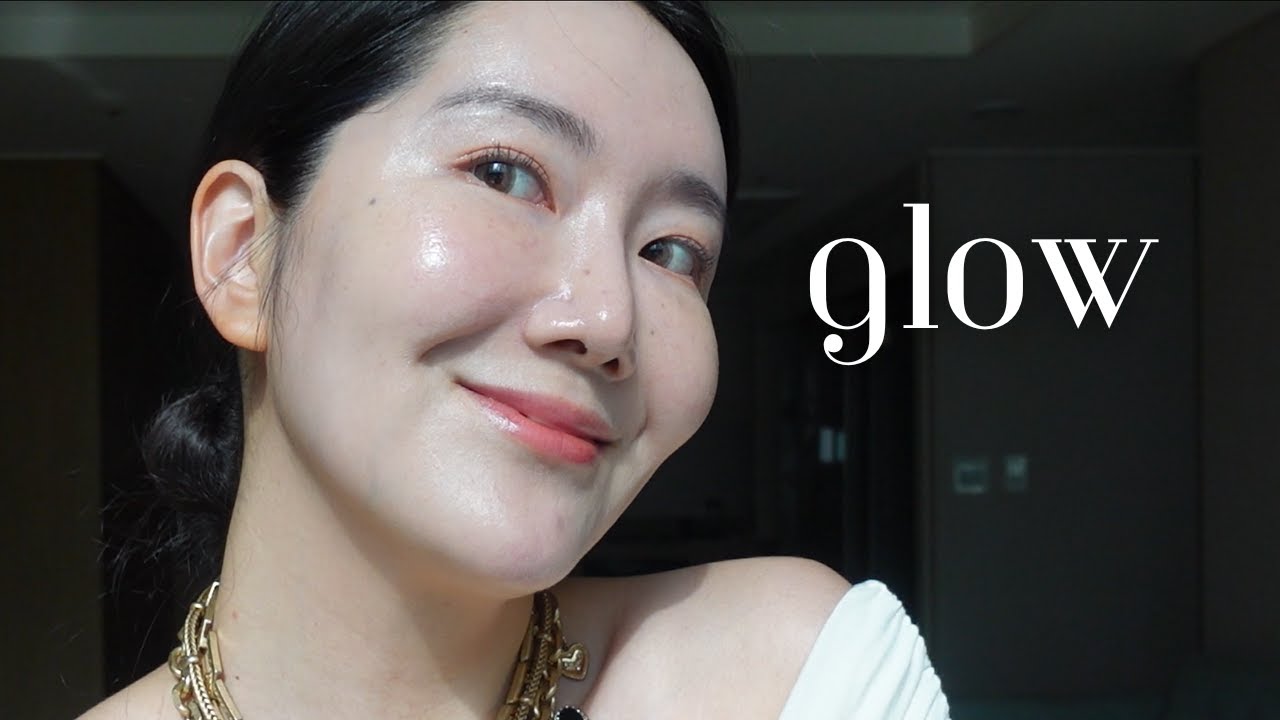 how to FAKE THAT GLOW till you get it🖤 FULL Hair, Skincare, Makeup GRWM ...