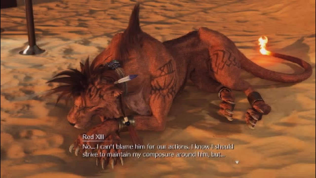 Rebirth Red XIII Relationship Dialogue Costa Del Sol Sunset Final ...