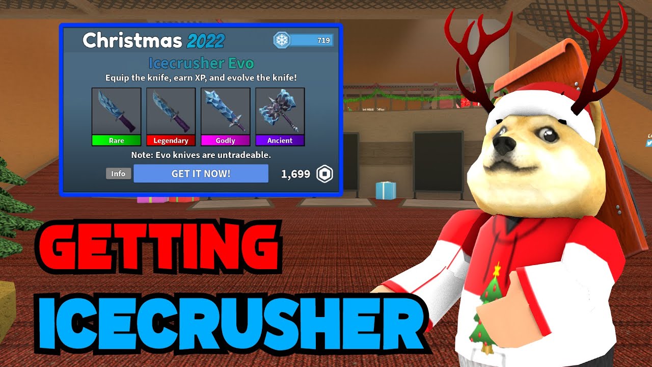 Getting the *NEW* ICECRUSHER EVO in MM2! - YouTube