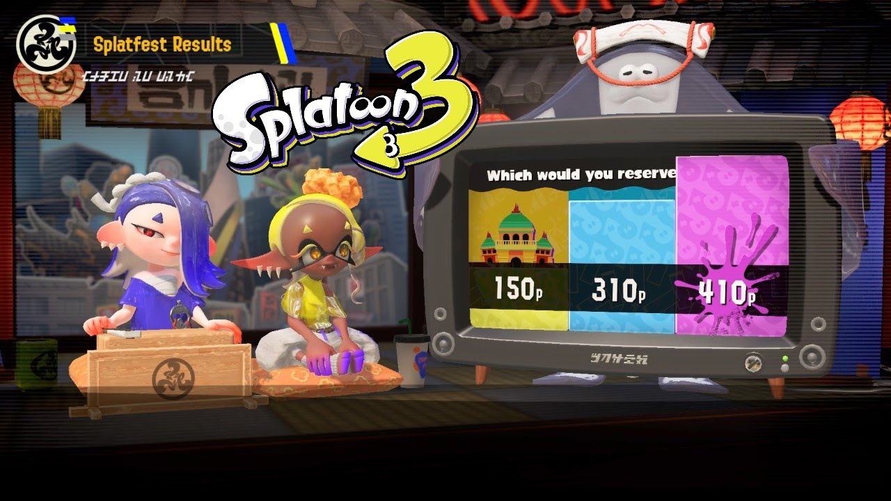 Splatoon 3: Splatfest Palace vs Theme Park vs Beach - Final Results ...