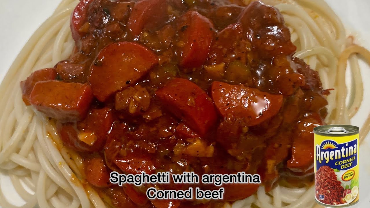 Spaghetti with argentina corned beef (easy recipe) - YouTube