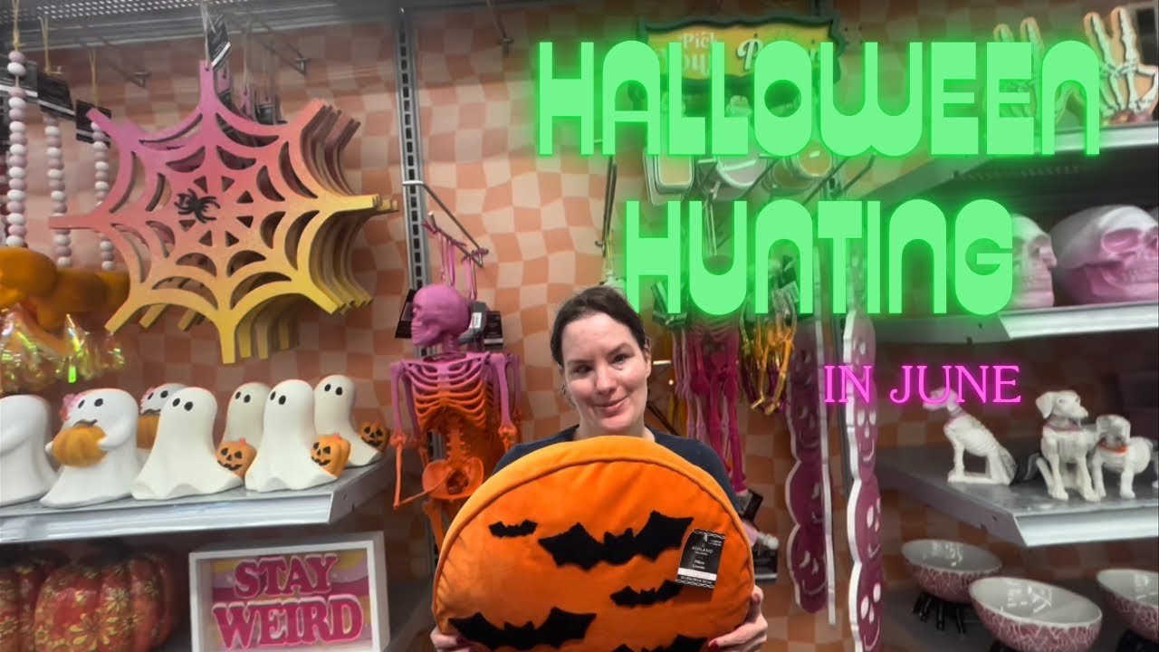 Halloween decor hunting in June (Michael’s hippie Halloween line) - YouTube