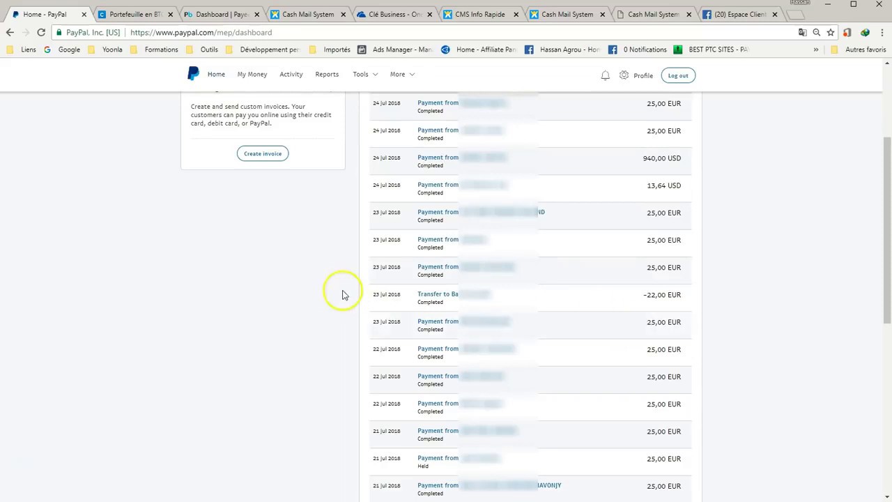 Cash Mail System Nouvelle Présentation Clé Business 2000 € en 1 mois ...