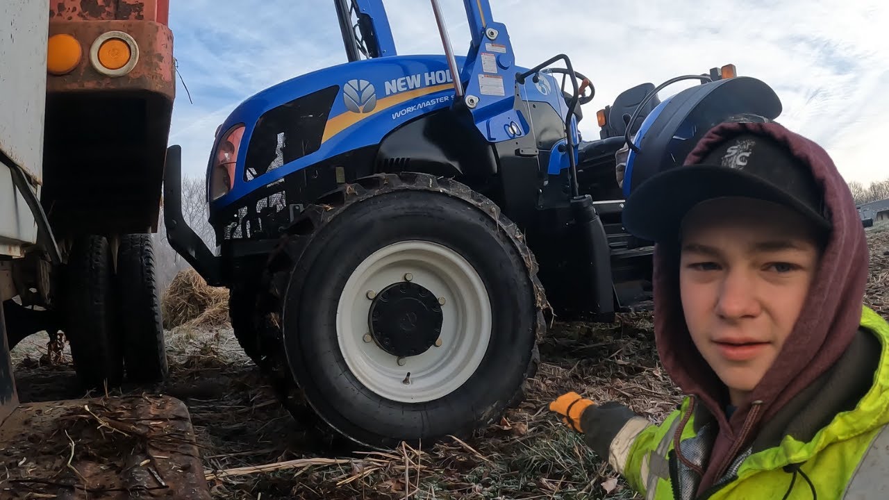 We Got to Use Our Brand-New Tractor for the First Time!!! - YouTube