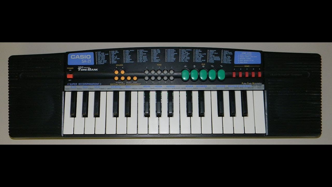 500 Miles Away From Home- on TRACK- Piano/ Keyboard CASIO SA-21- RH ...