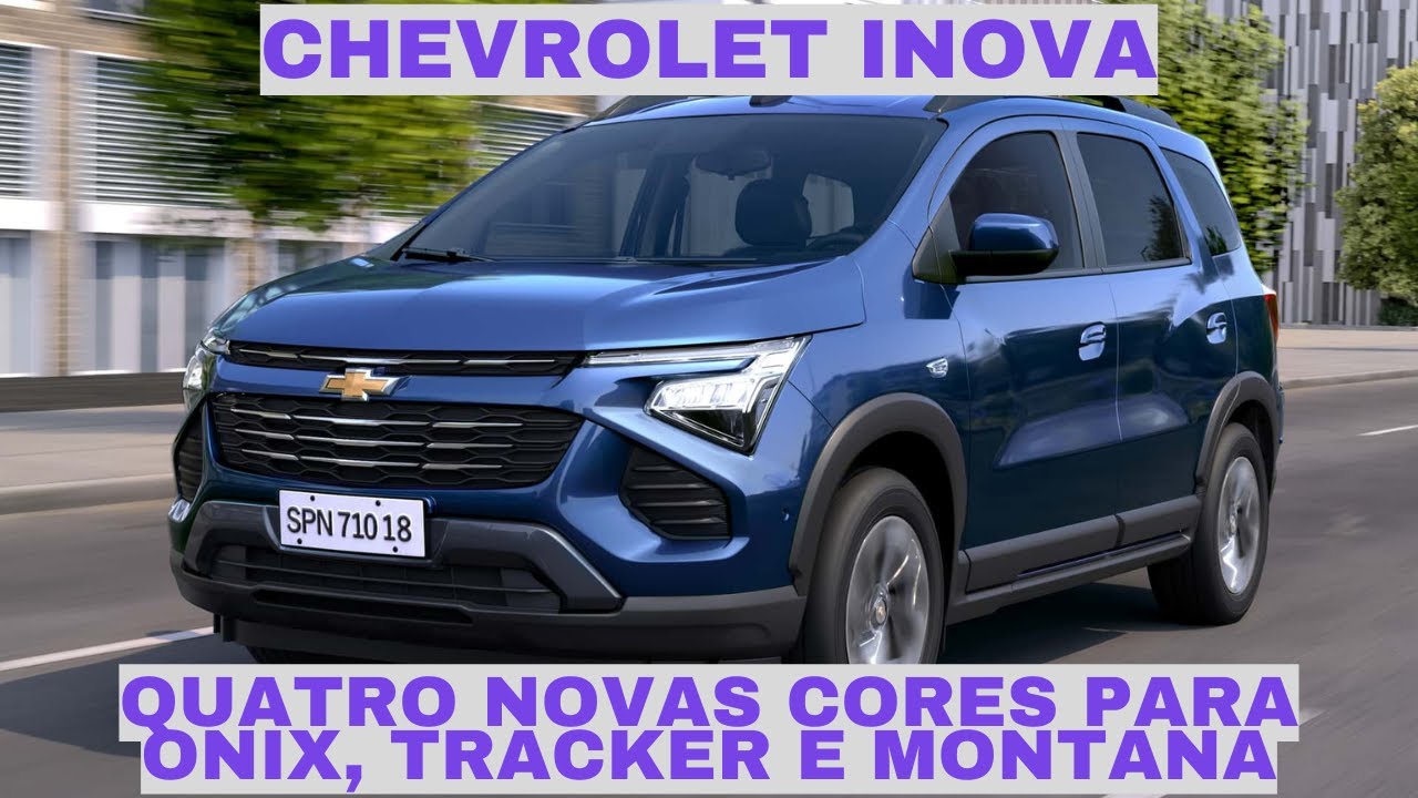Chevrolet Inova: Quatro Novas Cores para Onix, Tracker e Montana! Azul ...