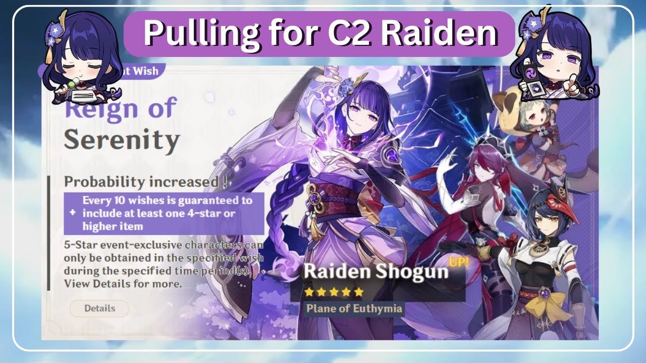 Wishing for C2 Raiden | Team testing & Abyss showcase - YouTube