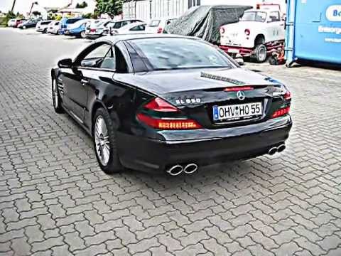 Mercedes-Benz SL550 AMG w/ loud Supersport Sports Exhaust - YouTube
