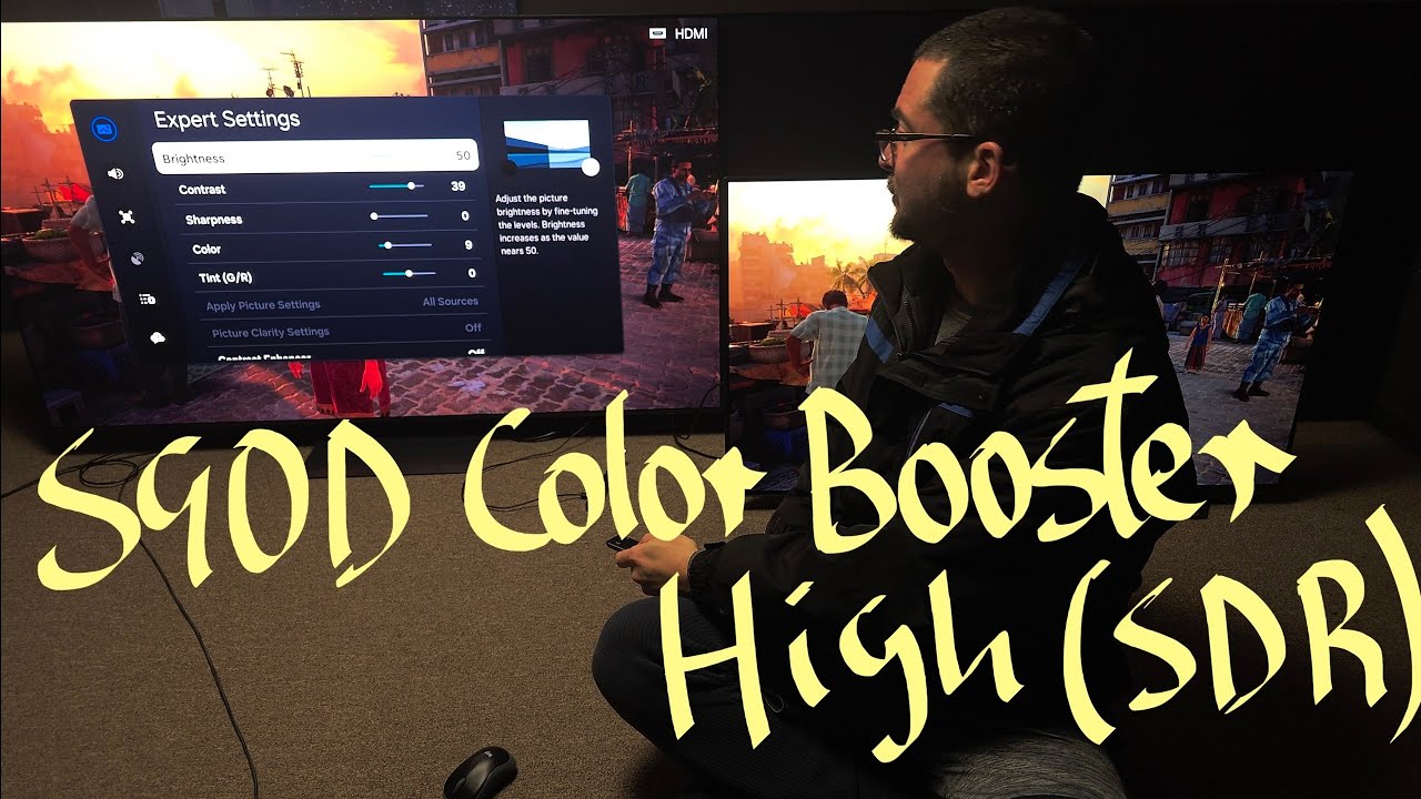 Samsung S90D set and forget SDR settings with max out colors and ...