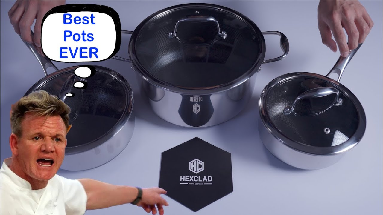 HexClad Hybrid Pot Set Unboxing | ASMR: Tapping and Scratching - YouTube