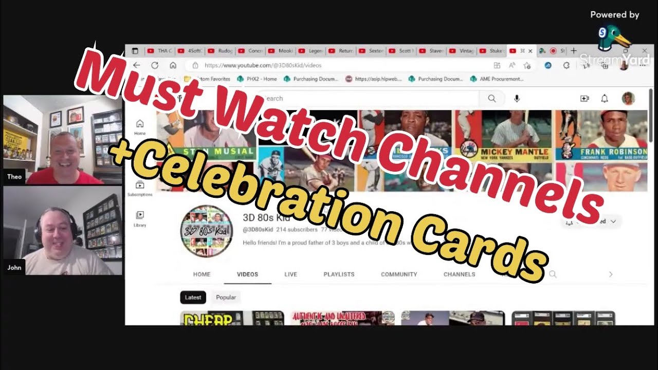 Must Watch Vintage Card Channels @PickerJimS + Celebration Cards ...