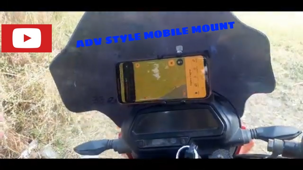 Adv Style Mobile holder/GPS Mount | Bajaj Dominar 400 | Hindi | AK ...