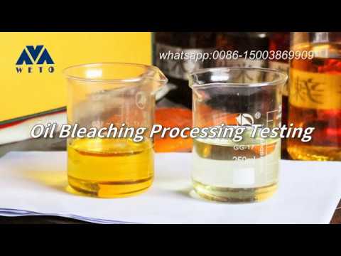oil bleaching testing for customer in Morocco - YouTube